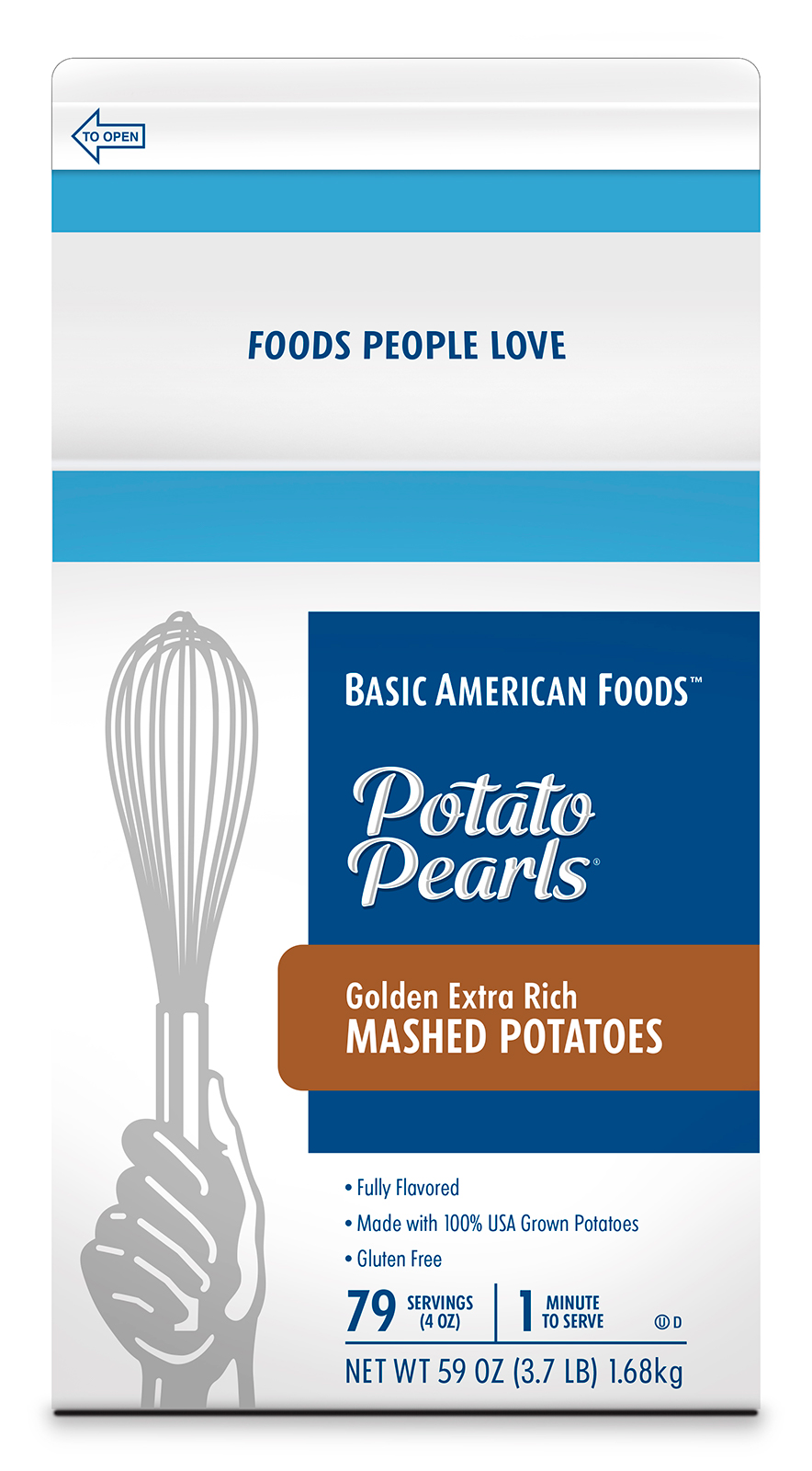 Potato Pearls® Golden Extra Rich Mashed Potatoes - Basic American Foods ...