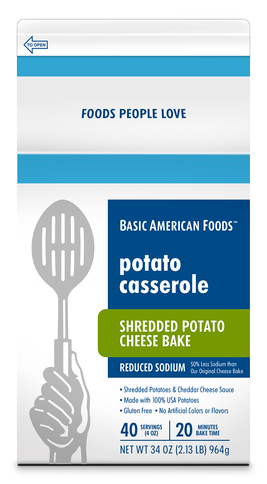 BAF Shredded Potato Cheese Bake - Basic American Foods - Foodservice