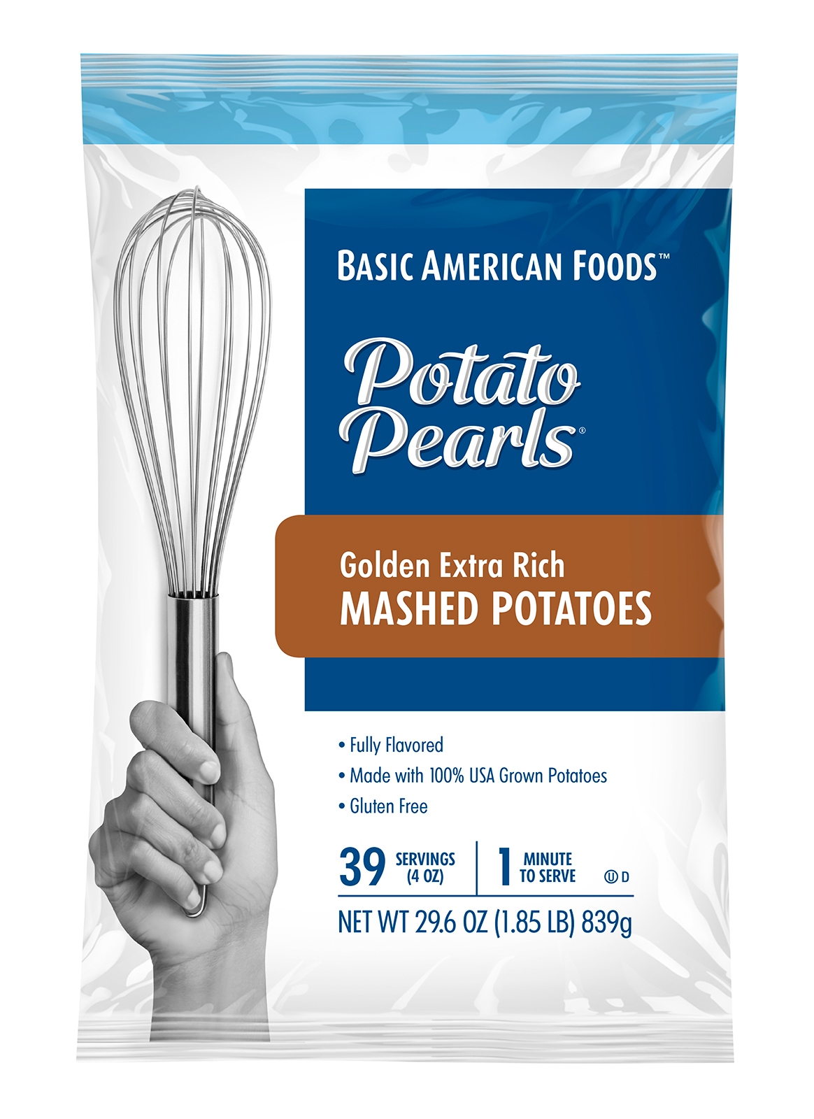 Potato Pearls® Golden Extra Rich Mashed Potatoes - Basic American Foods ...