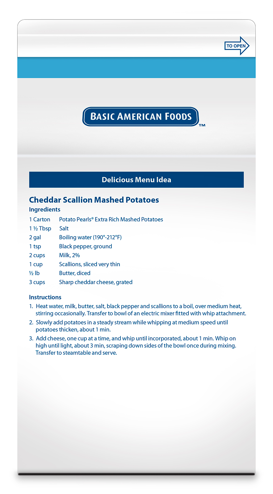 Potato Pearls® Extra Rich Mashed Potatoes - Basic American Foods ...