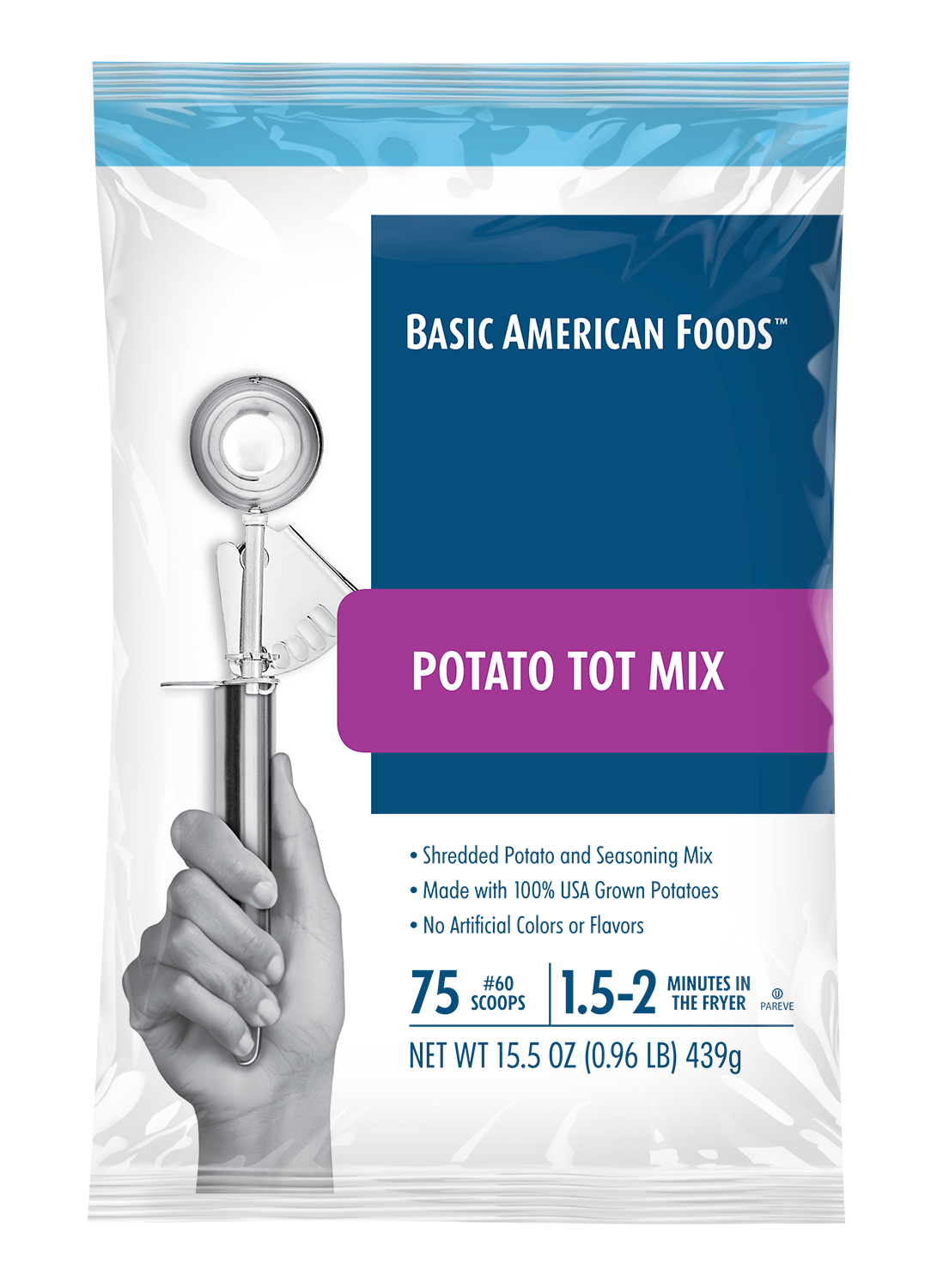Potato Tot Mix - Basic American Foods - Foodservice